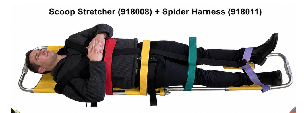 Scoop Stretcher Aluminium - The Lifting Guys